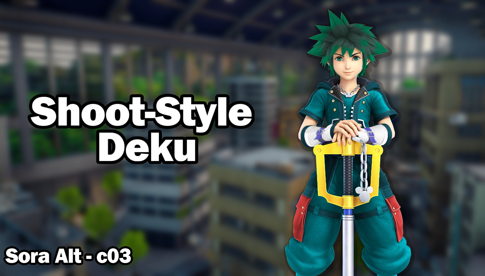 Deku (Shoot-Style) Recolor - Sora Alt [Super Smash Bros. Ultimate] [Mods]
