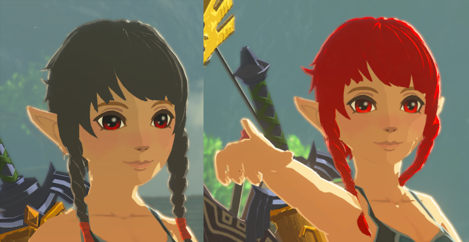 [Linkle 3.0] Hair & Eye Colour Options [The Legend of Zelda: Breath of ...