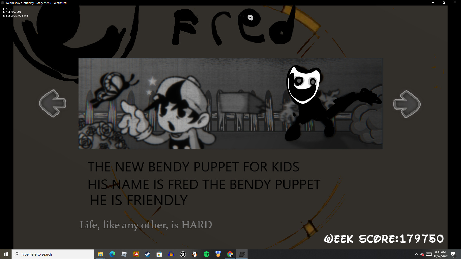 wednesday infidelity (BENDYGE VERSION) [Friday Night Funkin'] [Mods]