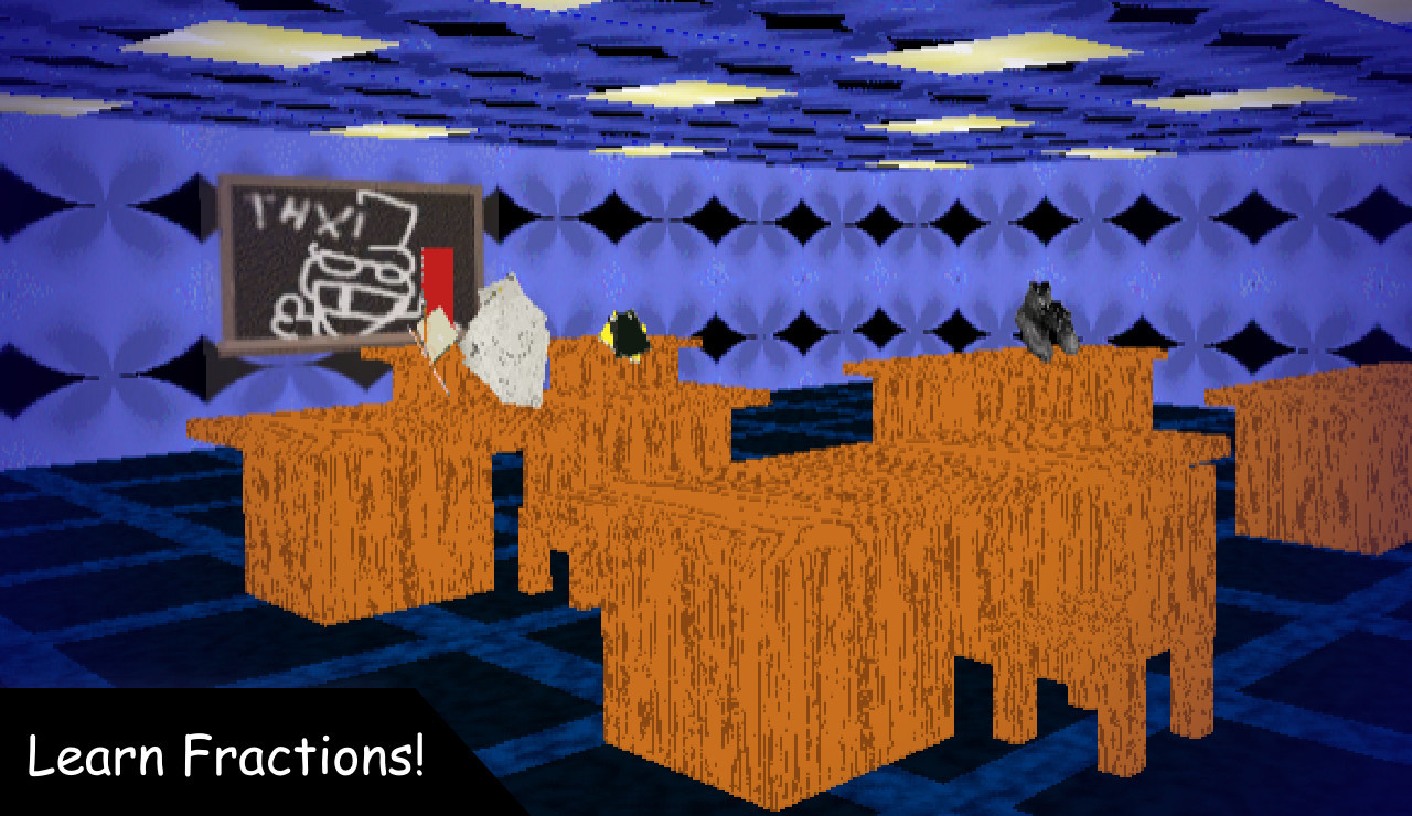 Fractal's Fraction Class (SMALL UPDATE) Mod for Baldi's Basics | Baldi Mods