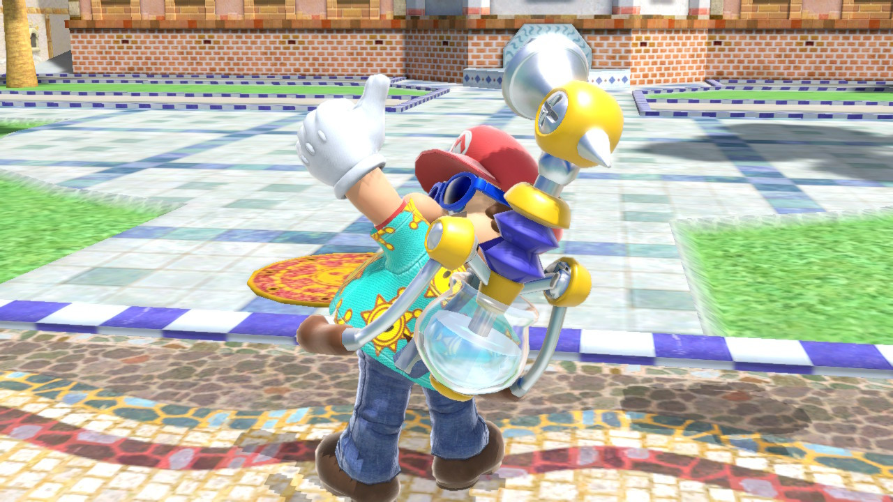 Sunshine Mario & F.L.U.D.D. Mod for Super Smash Bros. Ultimate | SSBU Mods