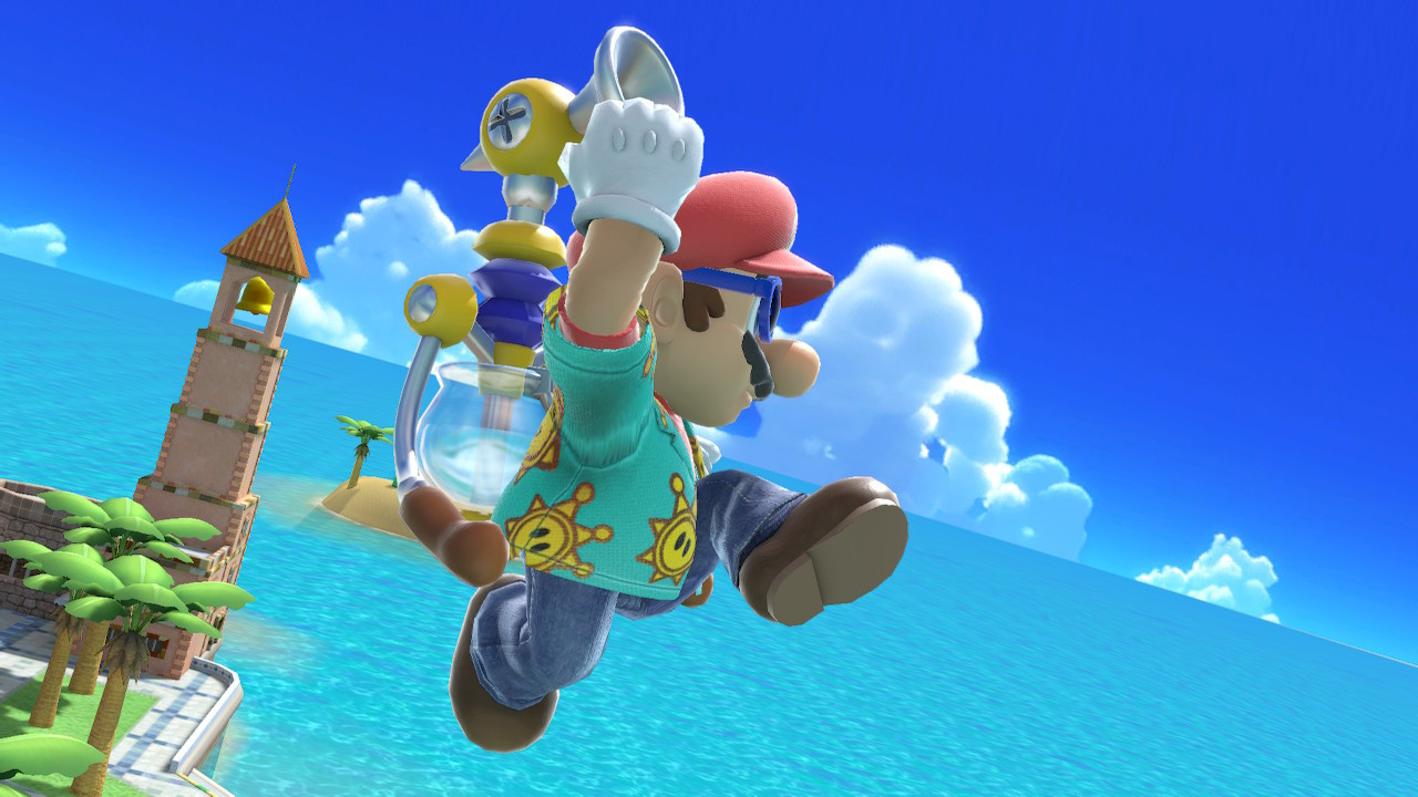 Sunshine Mario & F.L.U.D.D. Mod for Super Smash Bros. Ultimate | SSBU Mods