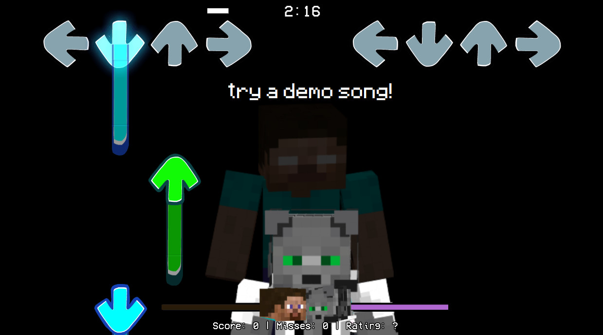 BobiCraft Night Funking Mod for Friday Night Funkin' | FNF Mods