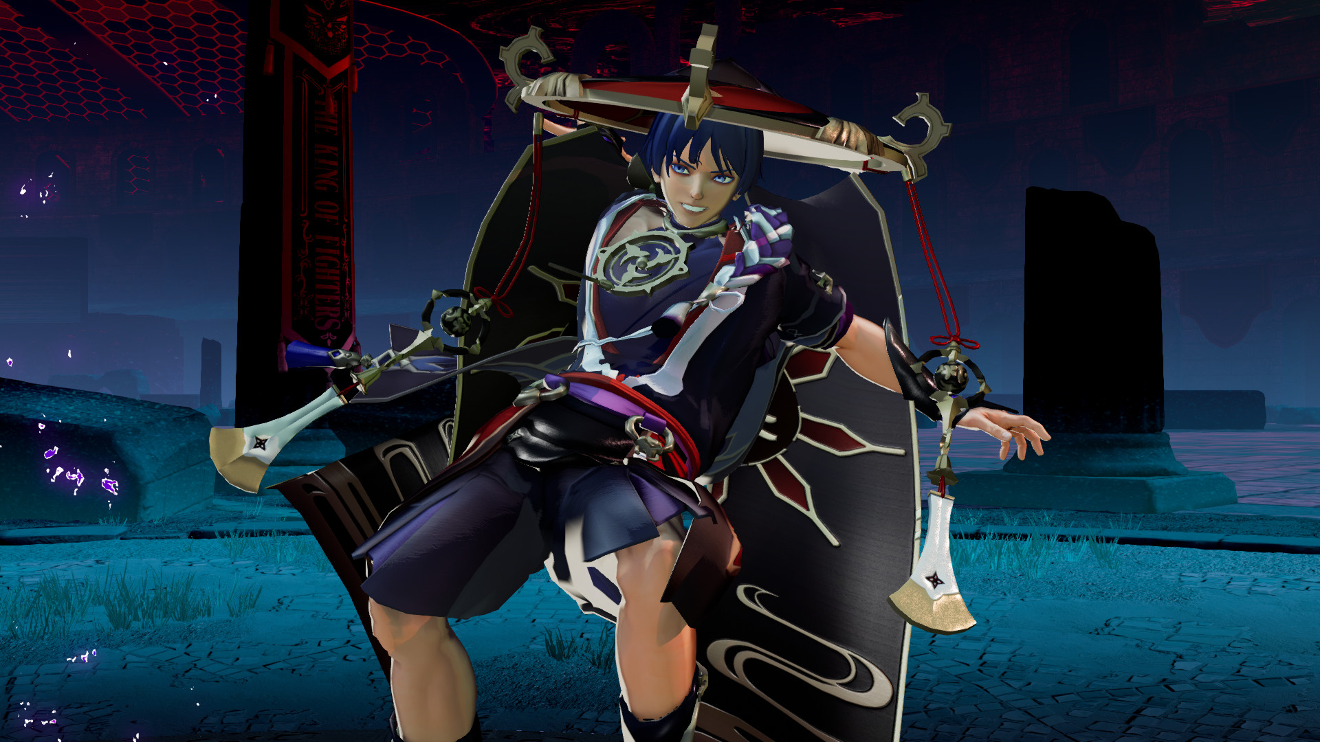 Orochi Chris as Scaramouche (Balladeer) Mod for The King of Fighters XV ...