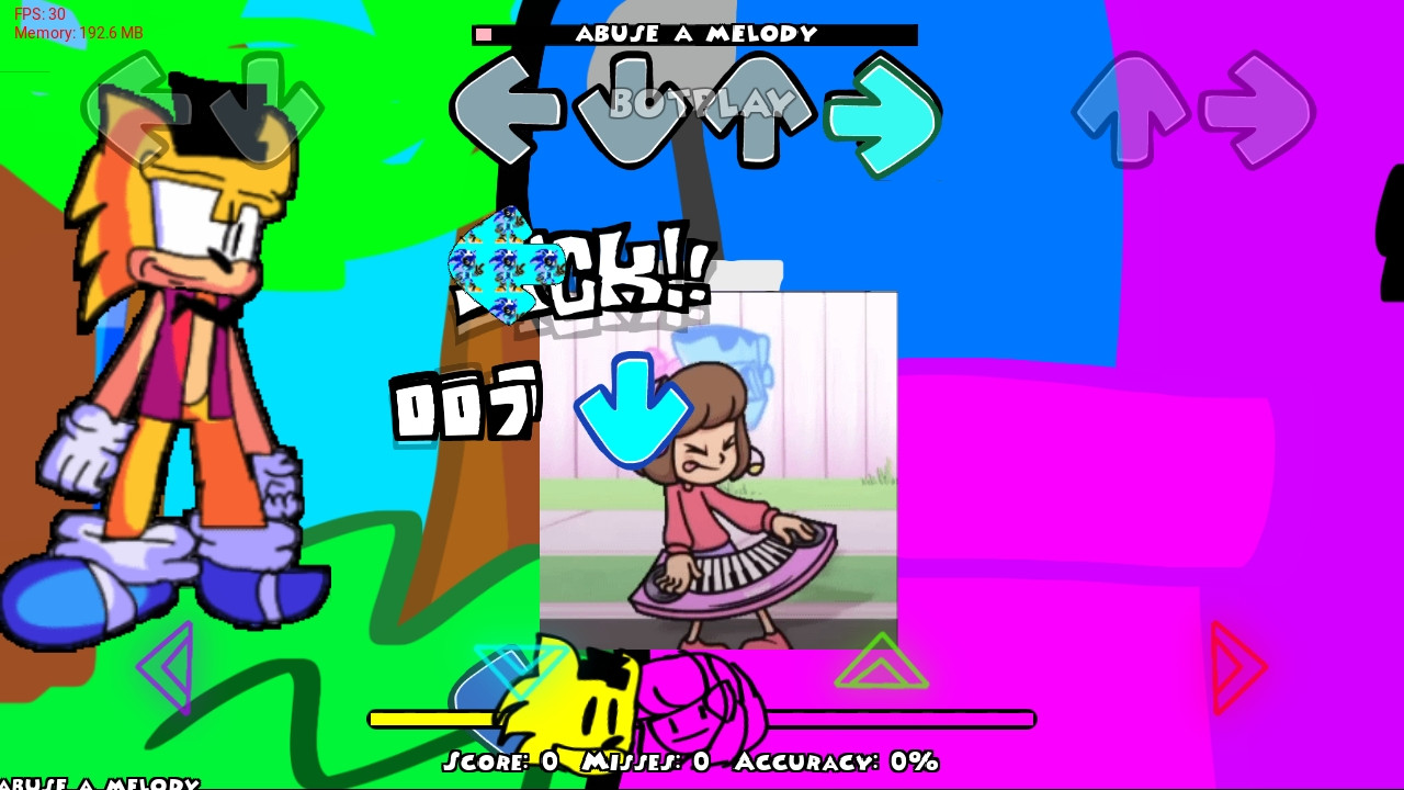Abuse but Melodii and the yellow sonic sings it Mod for Friday Night ...