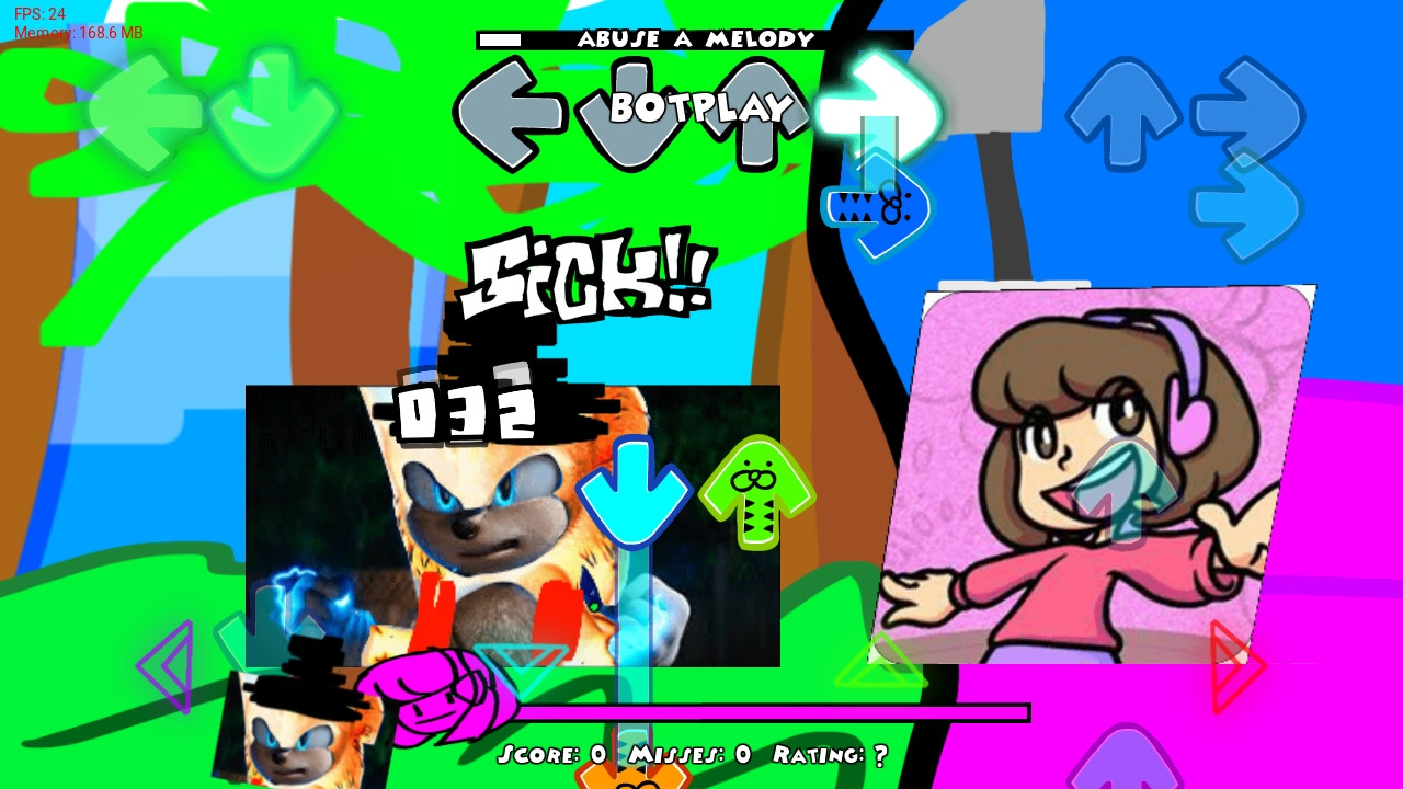 Abuse but Melodii and the yellow sonic sings it Mod for Friday Night ...