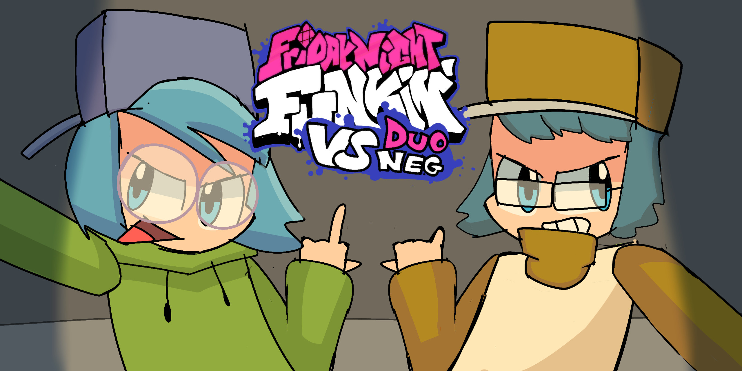 Friday Night Funkin Vs Duo Neg Mod for Friday Night Funkin' | FNF Mods