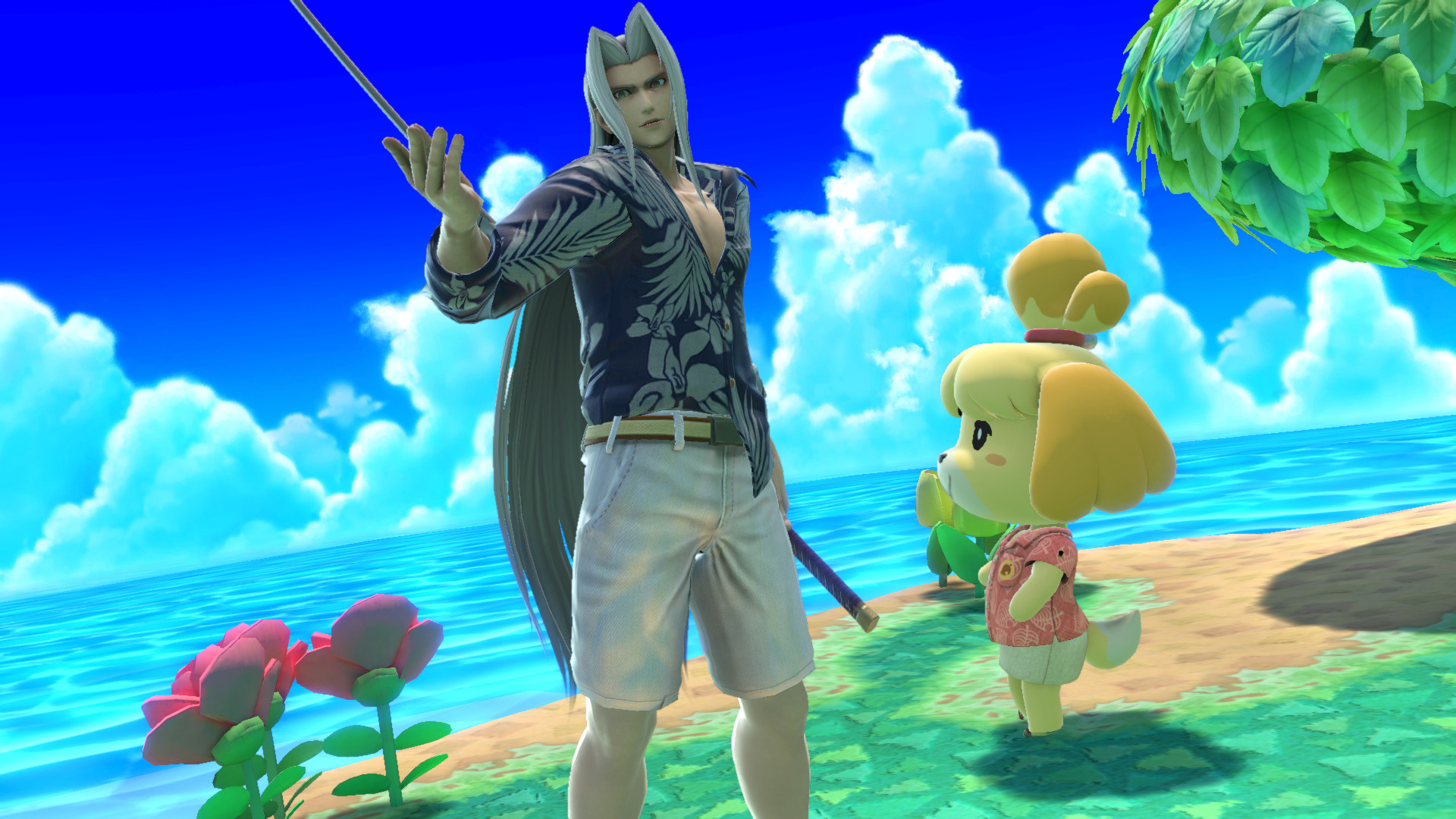 Summer Casual Sephiroth Mod for Super Smash Bros. Ultimate | SSBU Mods