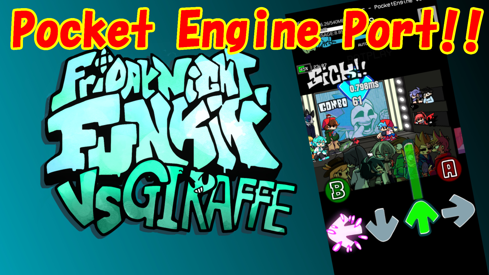VS. Giraffe BF&GF Fanboy Pocket Engine Port Mod for Friday Night Funkin ...