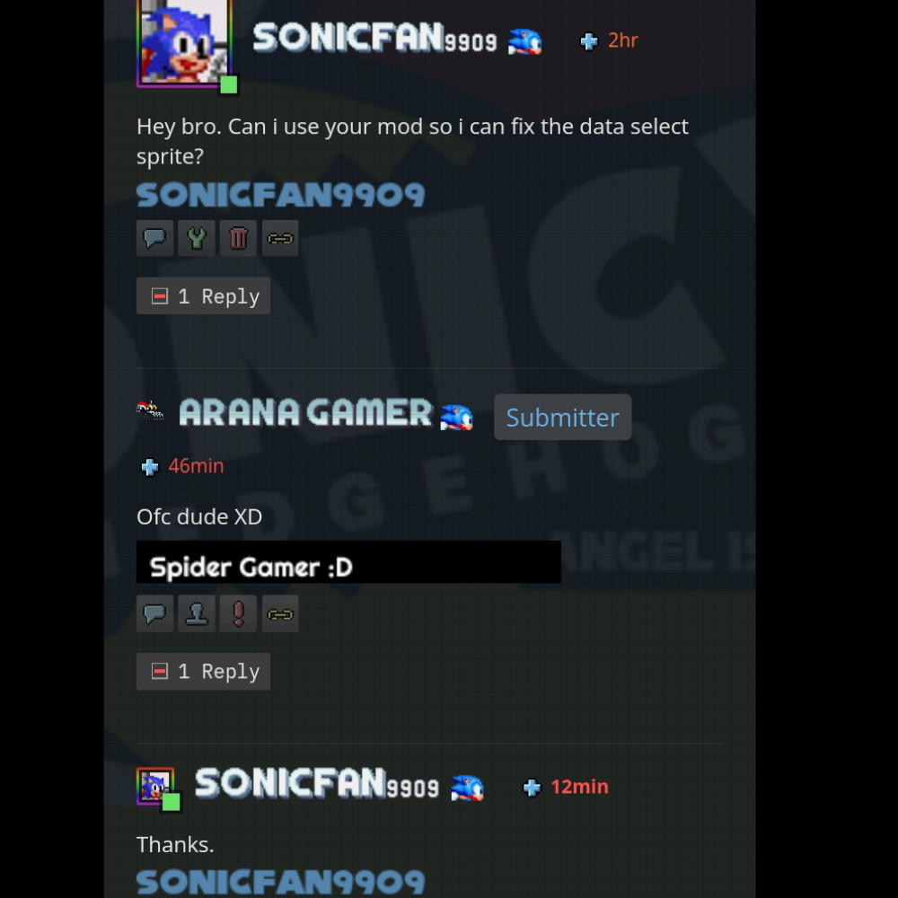 Fixed Data Select Sprites for UMR [Sonic 3 A.I.R.] [Mods]