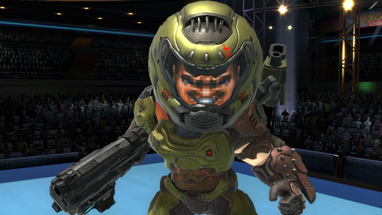 Old School DoomGuy Visor Mod for Super Smash Bros. Ultimate | SSBU Mods