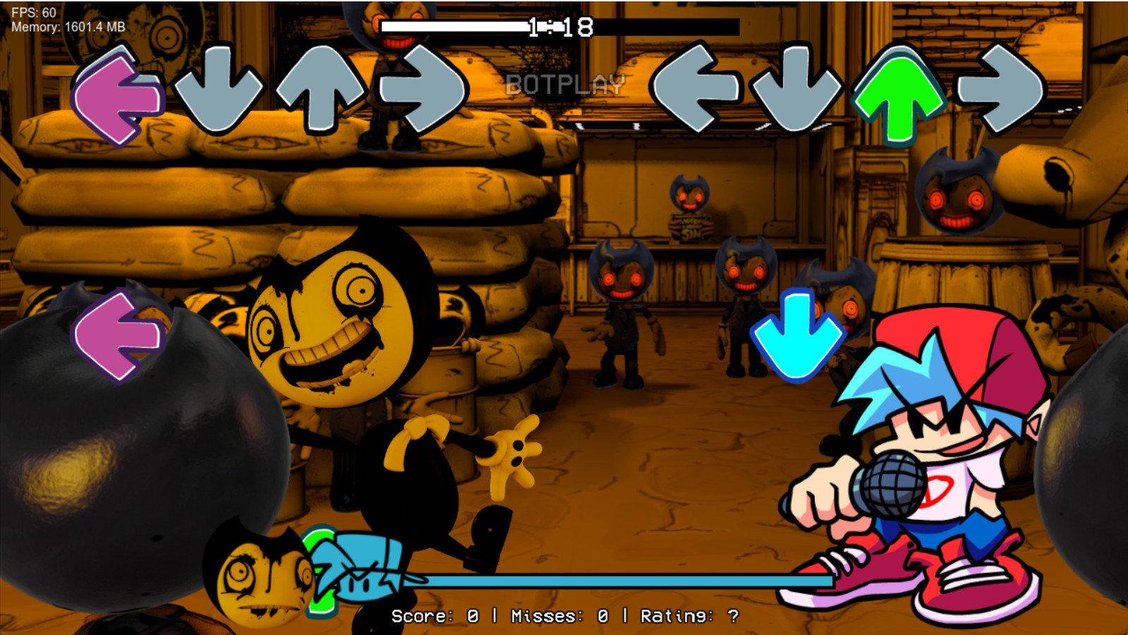 Endless but Bendy sings it [Friday Night Funkin'] [Mods]