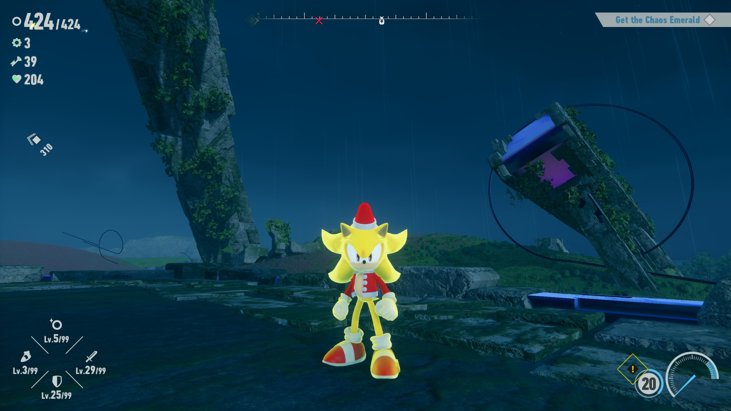 Super/Hyper Sonic Faithful (flying+custom physics) [Sonic Frontiers] [Mods]