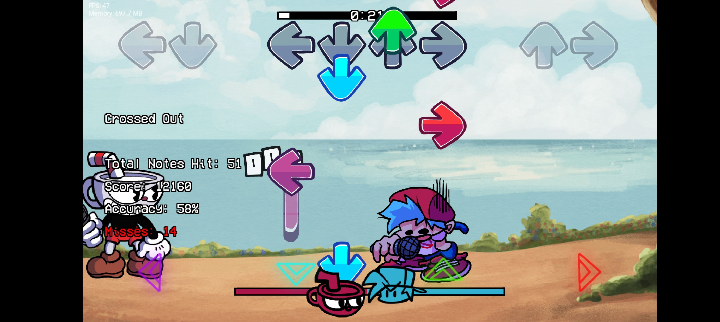 Simple HUD for Psych Engine / OS Engine Mod for Friday Night Funkin' | FNF Mods