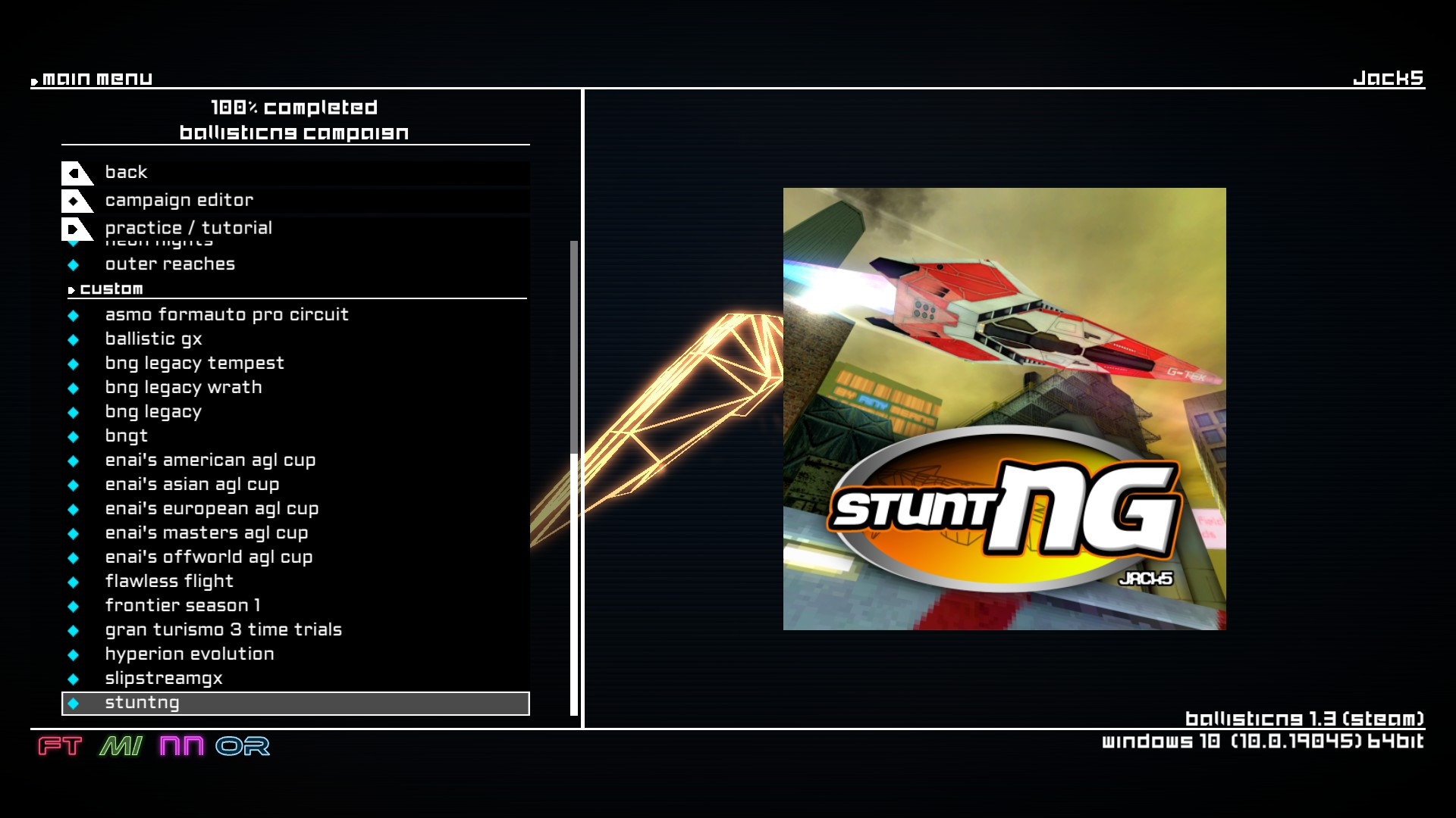 StuntNG campaign [BallisticNG] [Mods]