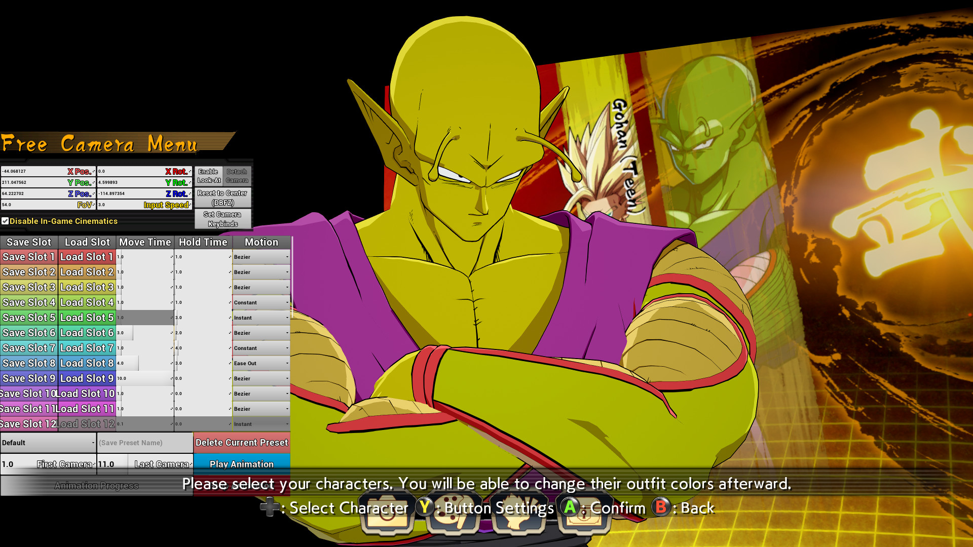 Ultimate Cinematic Free Camera [Dragon Ball FighterZ] [Mods]