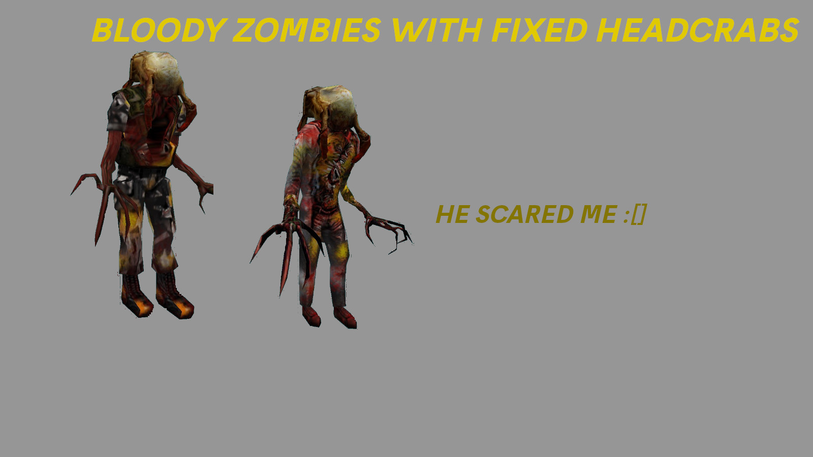 Bloody zombies pack with fixed headcrabs. [Half-Life] [Mods]