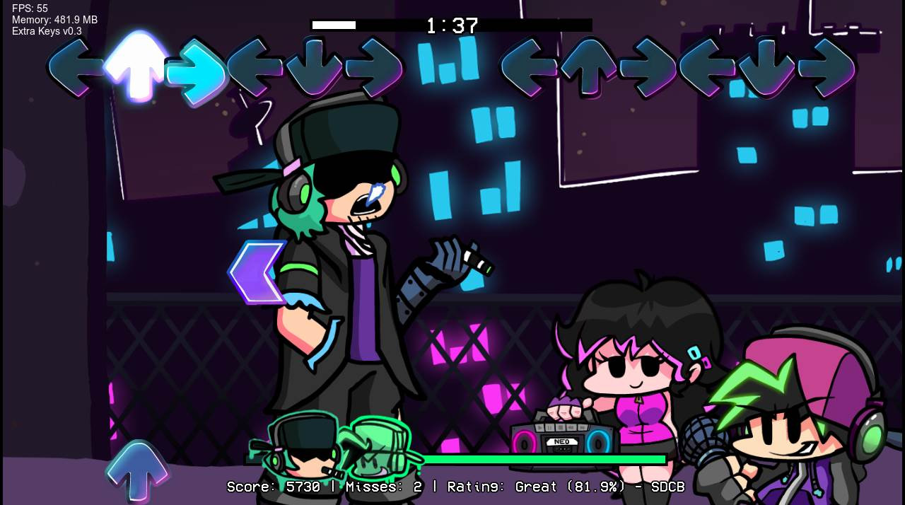 FNF NEO Garcello Extra Keys Re-Chart "Full Week" Mod for Friday Night ...