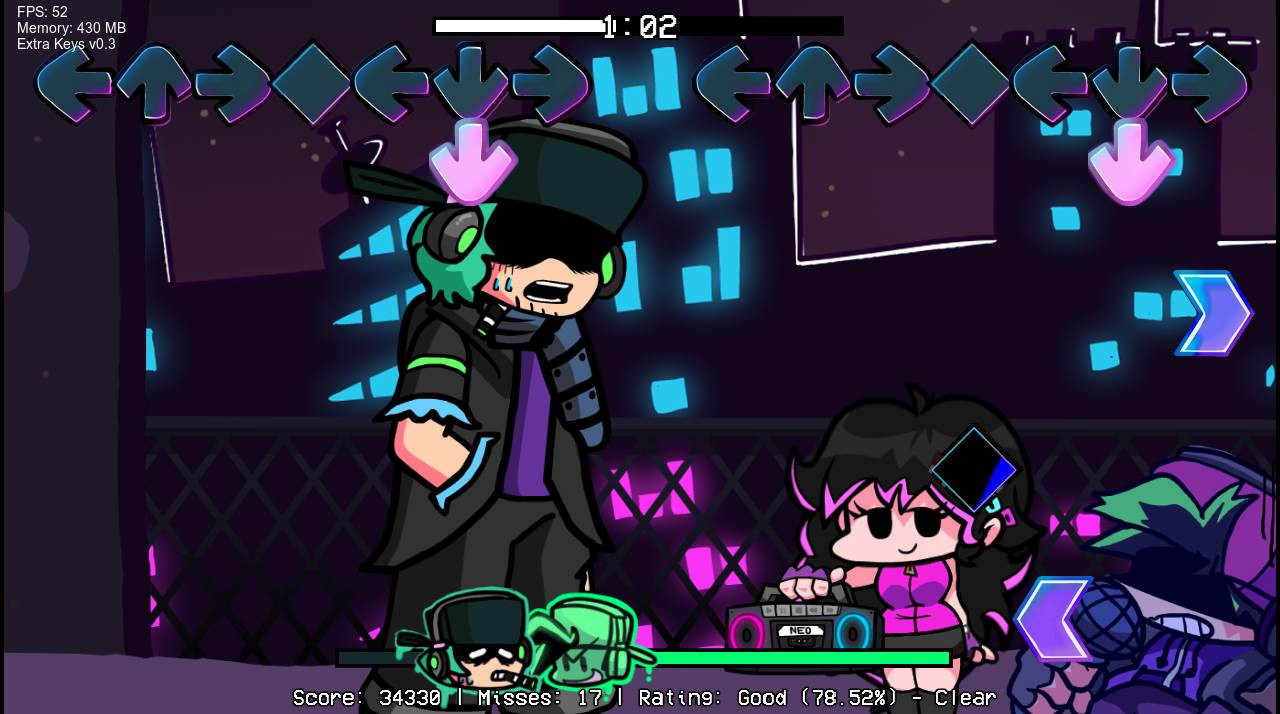 FNF NEO Garcello Extra Keys Re-Chart "Full Week" Mod for Friday Night ...