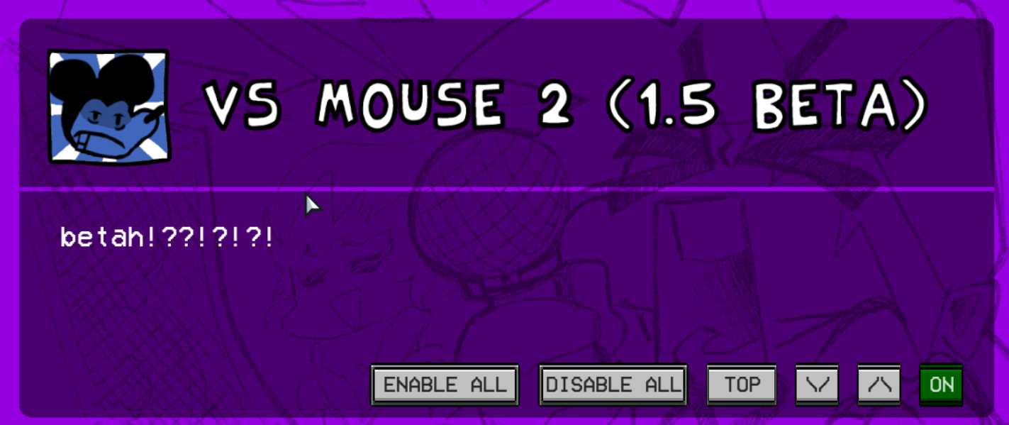 Vs Mouse 2 Legacy (Cancelled Build) Mod for Friday Night Funkin' | FNF Mods