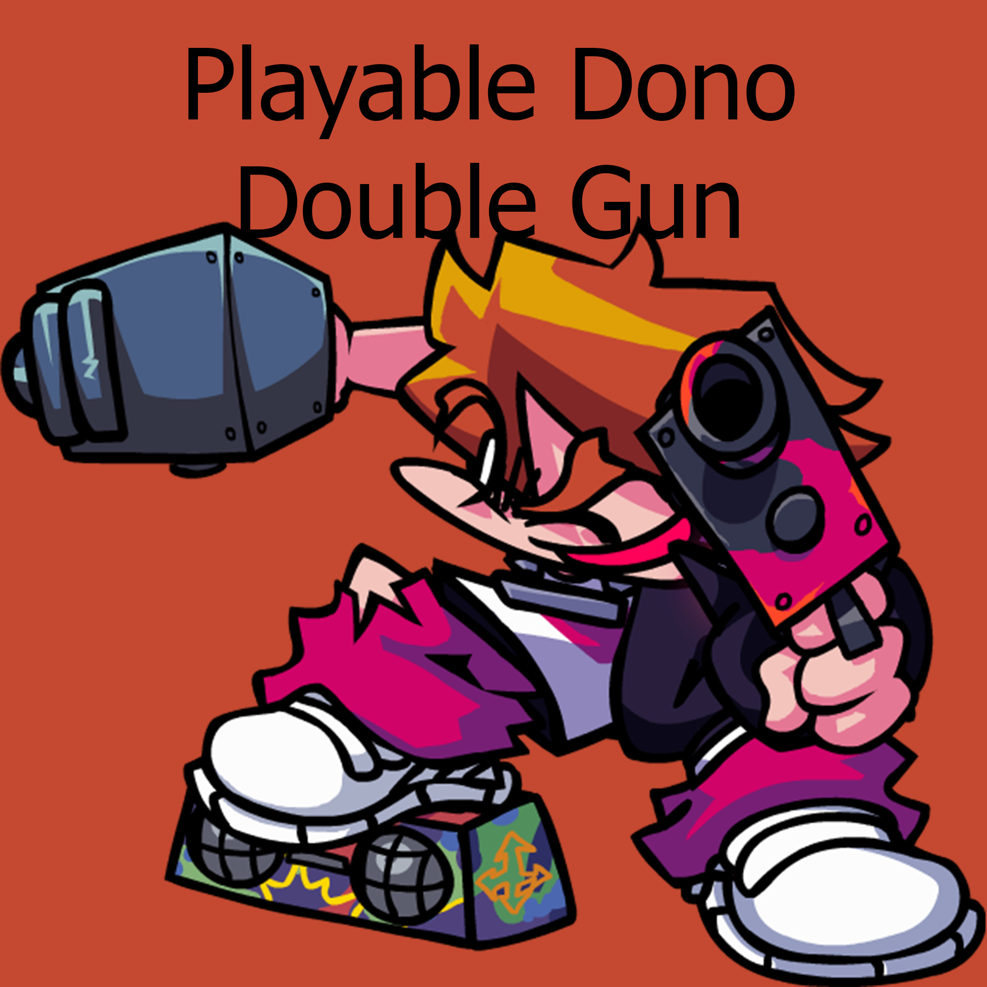 Playable Dono Double Gun Mod for Friday Night Funkin' | FNF Mods