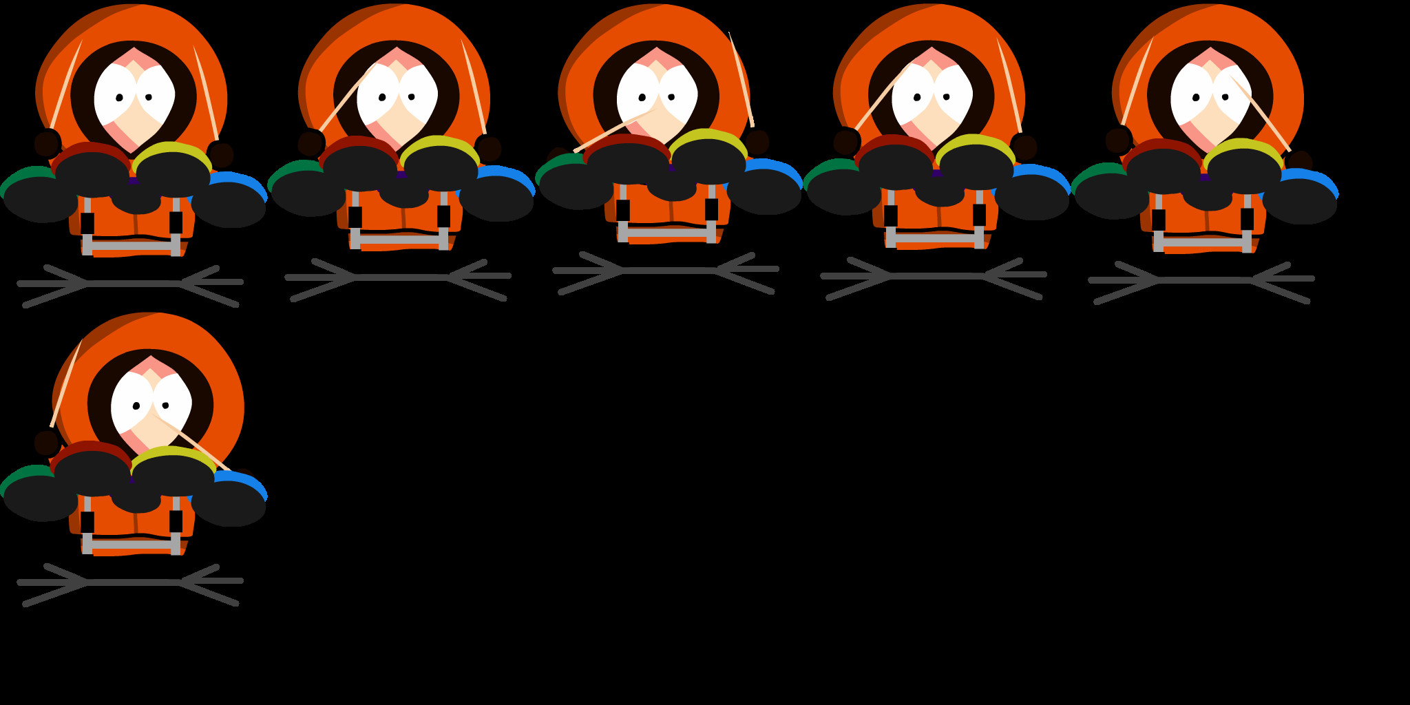 Kenny playing drums GF skin [Friday Night Funkin'] [Mods]