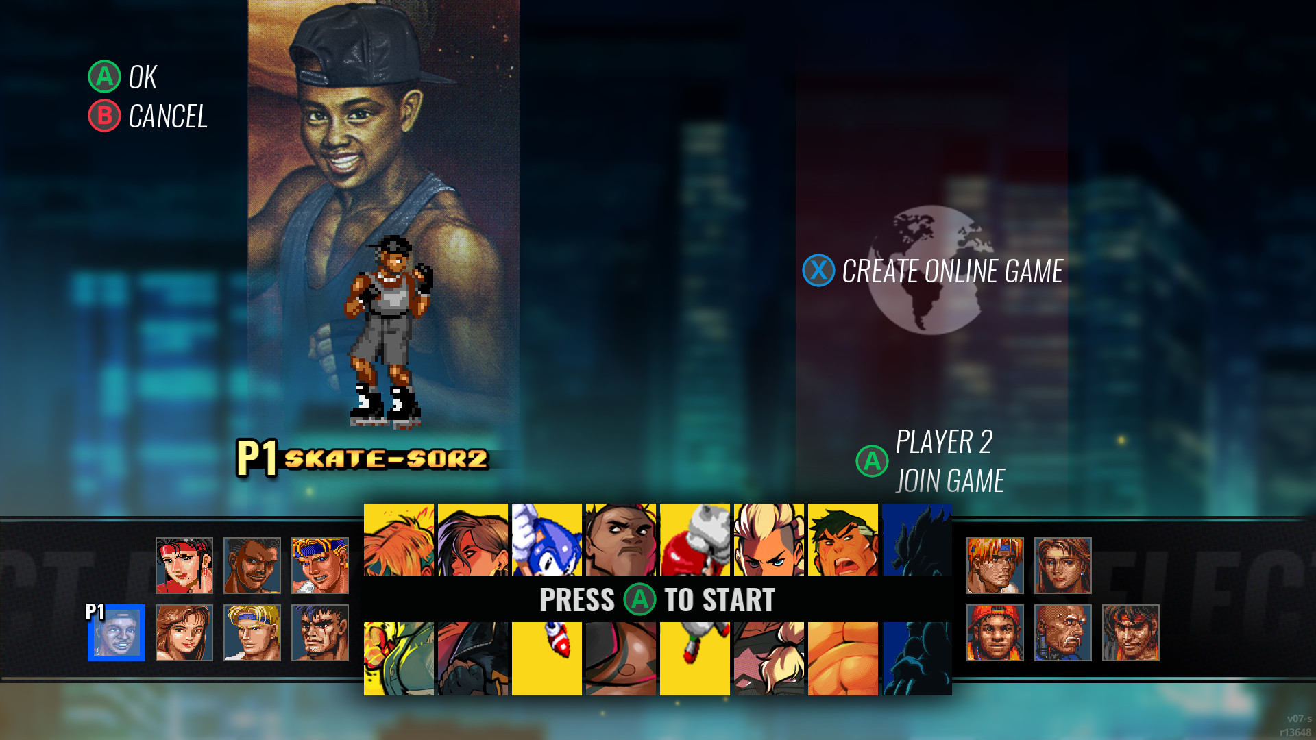 Black and Gold Clothed SoR2-Skate [Streets of Rage 4] [Mods]