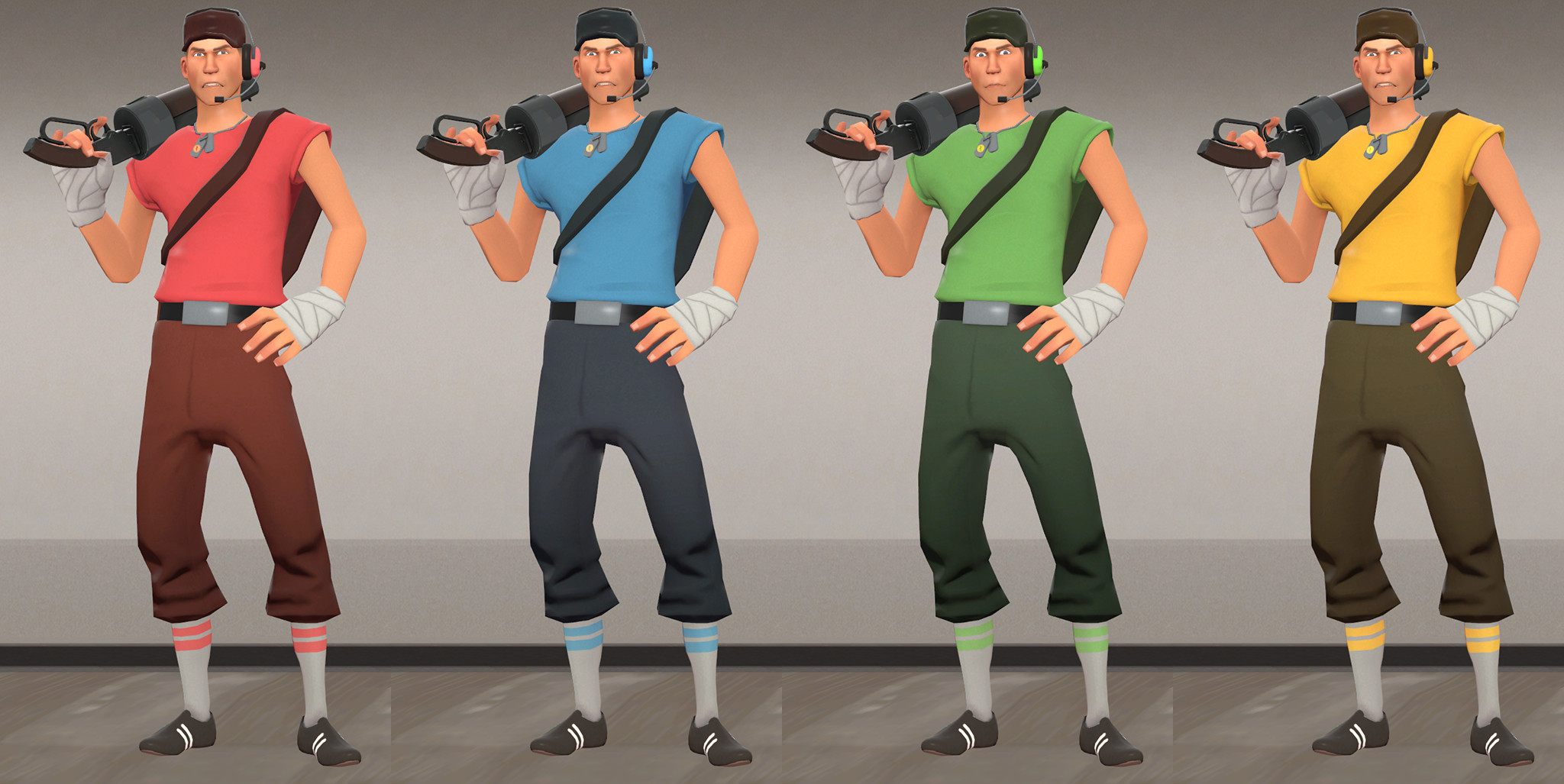 More Team Colored Mercenaries Mod for Team Fortress 2 Classic ...