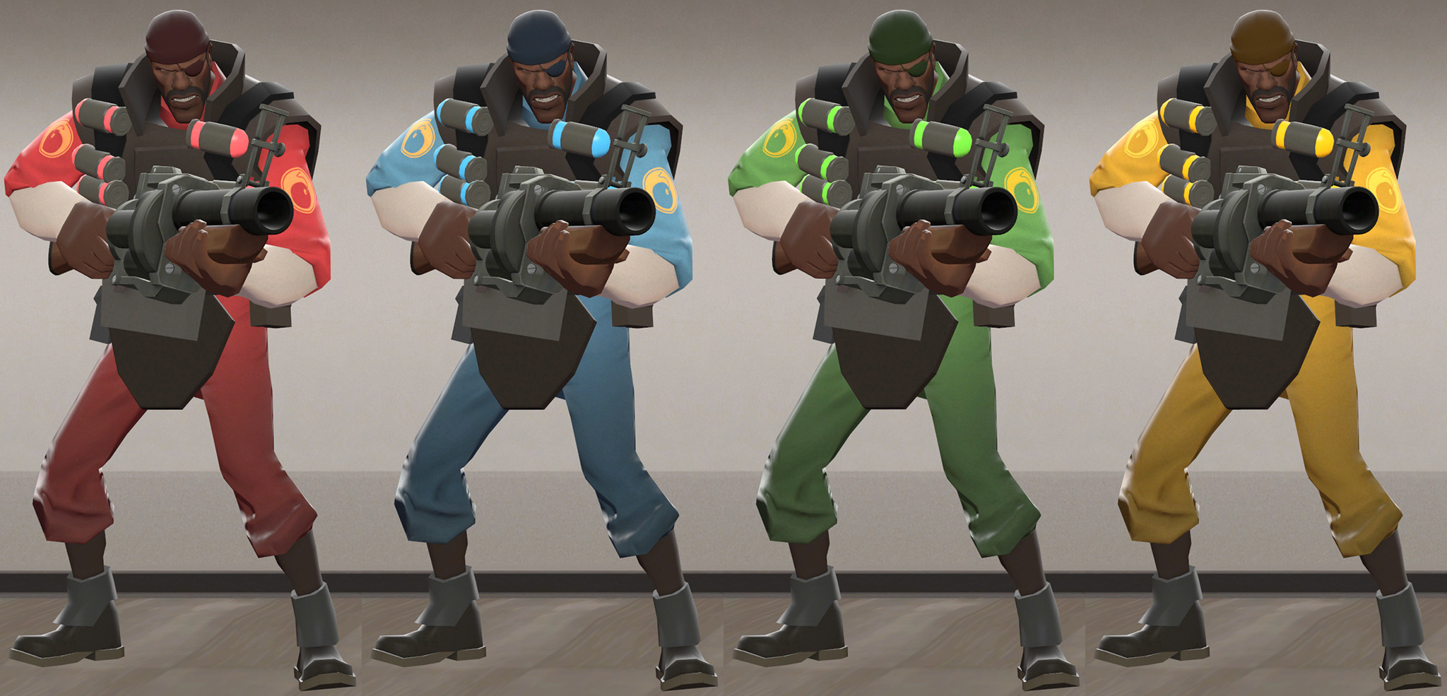 More Team Colored Mercenaries Mod for Team Fortress 2 Classified ...