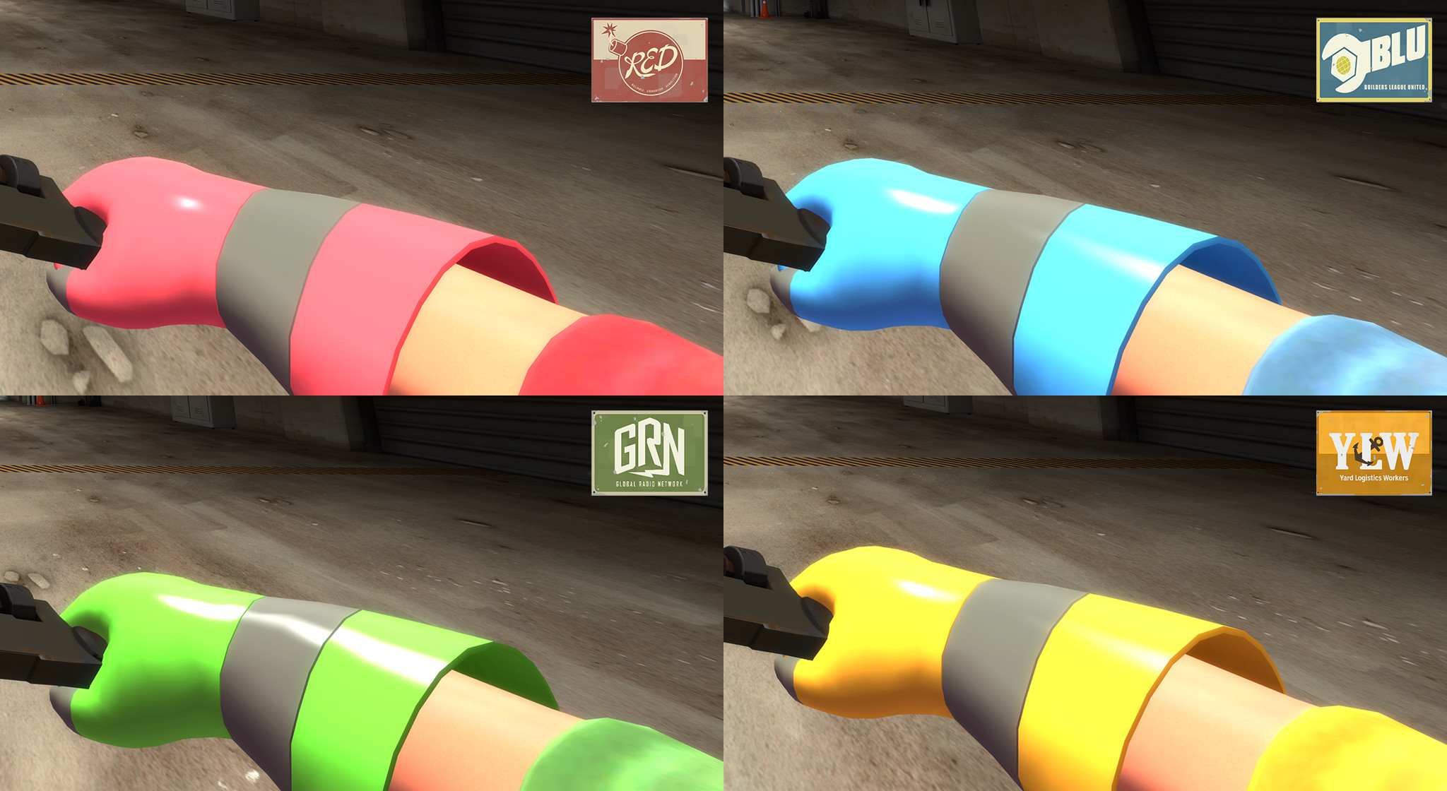 More Team Colored Mercenaries Mod for Team Fortress 2 Classified ...
