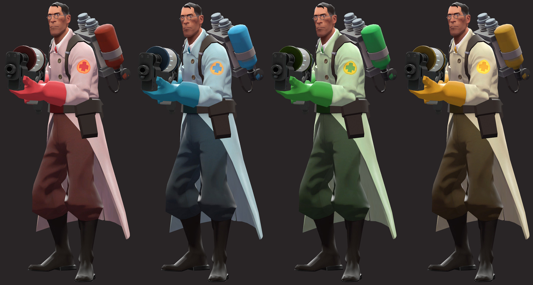More Team Colored Mercenaries Mod for Team Fortress 2 Classified ...