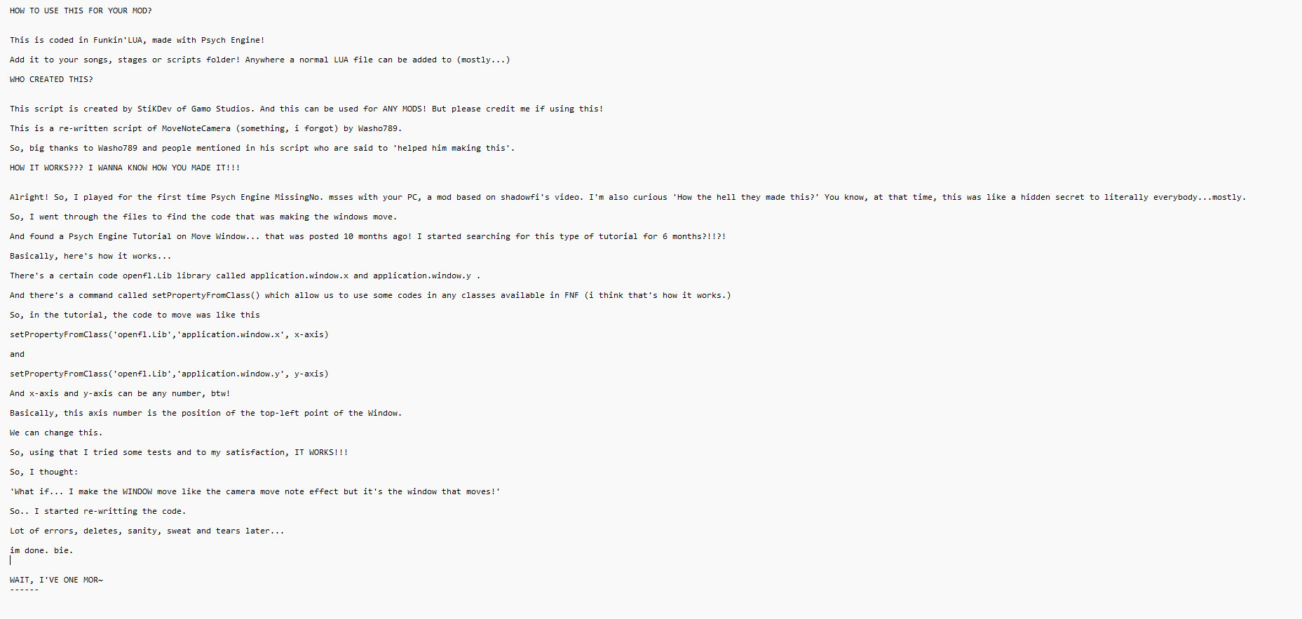 Window Note Move (LUA Script) Mod for Friday Night Funkin' | FNF Mods