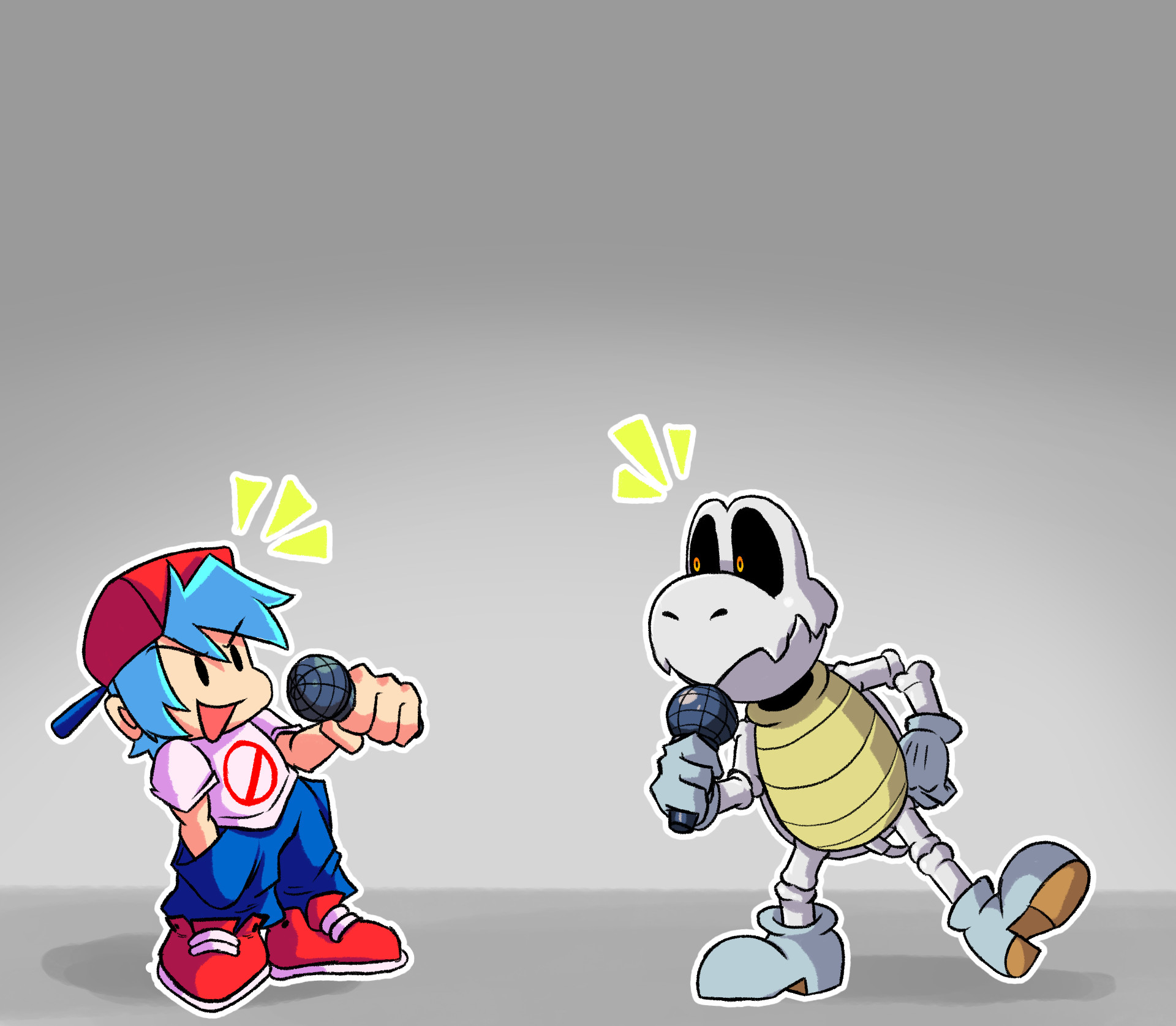 BoneBash (Dry bones VS Boyfriend.xml) [Friday Night Funkin'] [Mods]