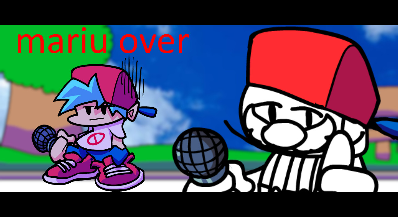 Mariu over BF(cool) Mod for Friday Night Funkin' | FNF Mods