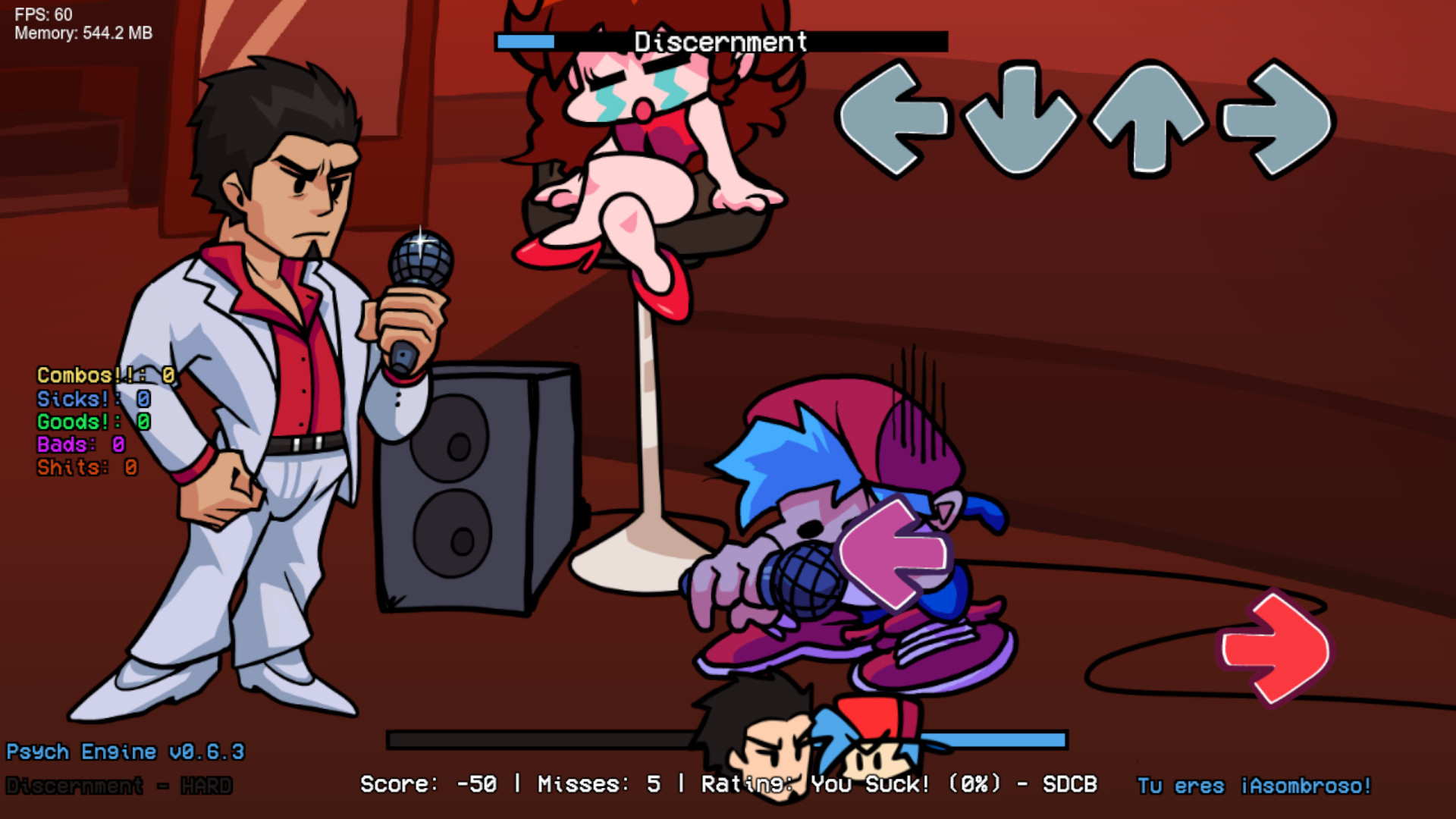 FNF | V.S. Kiryu[ES]PA-Semana completa [Friday Night Funkin'] [Mods]