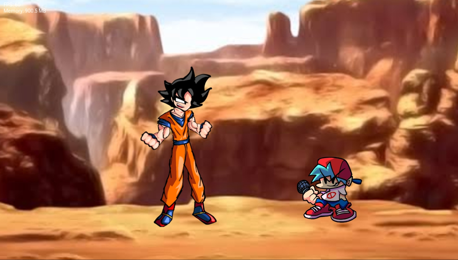 Saiyan Courage Mod for Friday Night Funkin' | FNF Mods