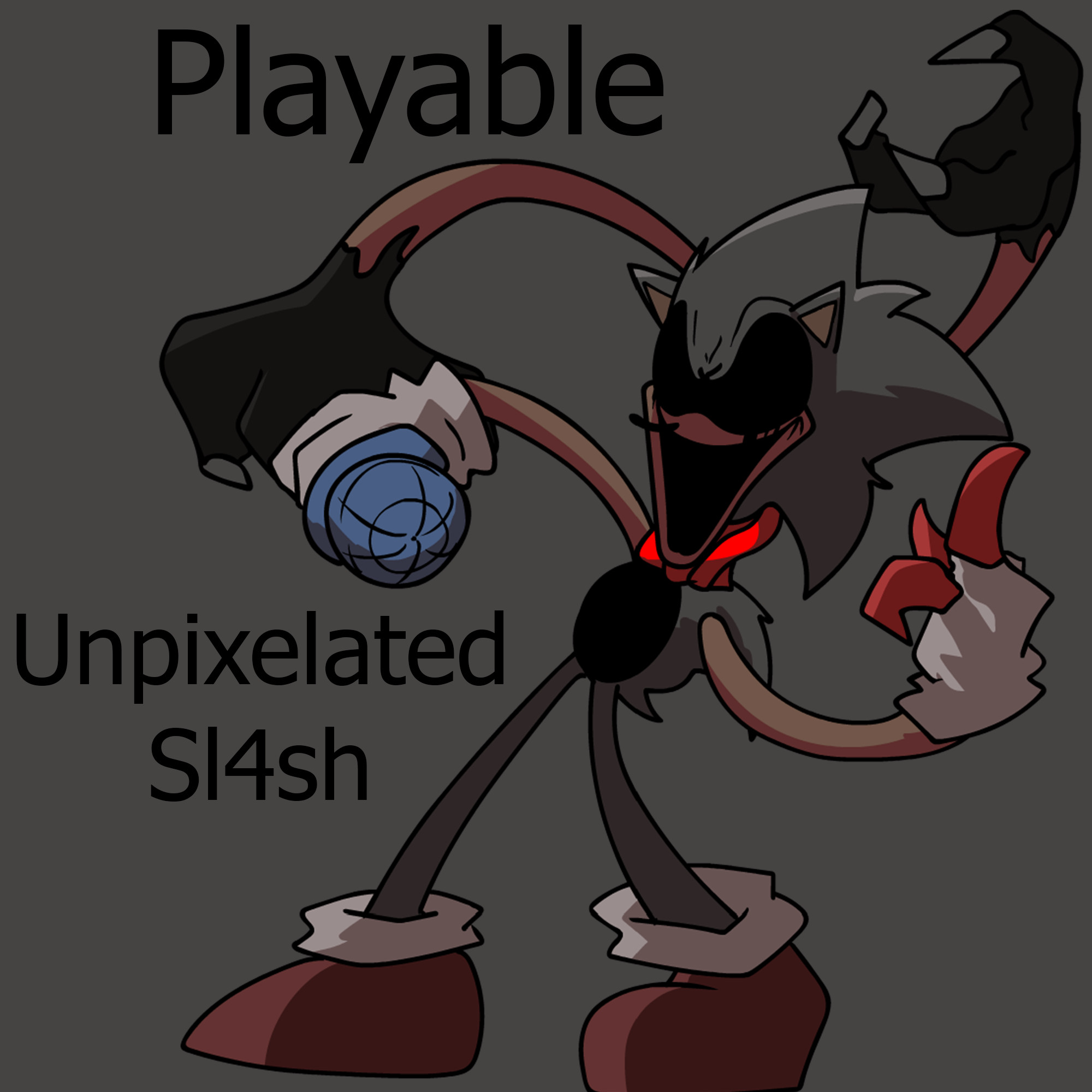 Playable Unpixelated Sl4sh Mod for Friday Night Funkin' | FNF Mods