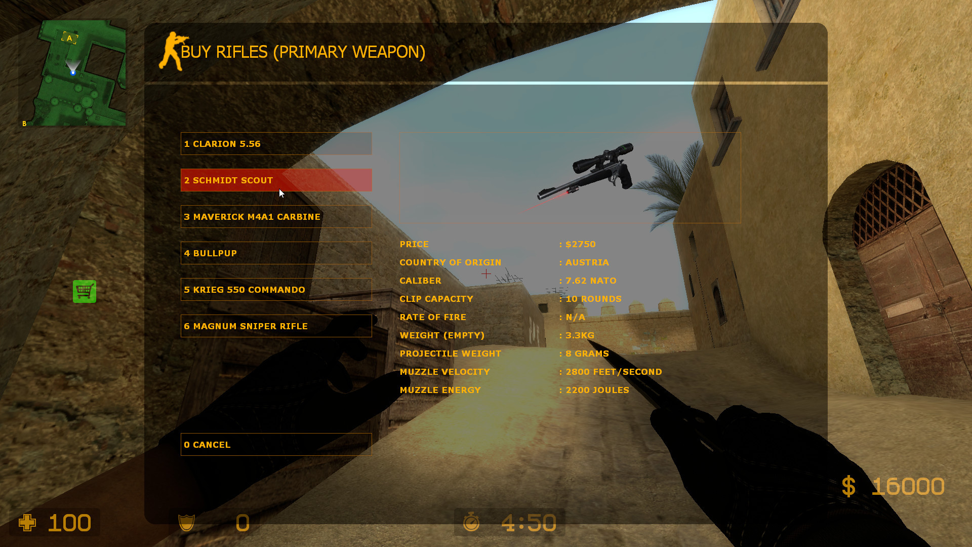 Scout Thompson G2 VM Laser sight Mod for Counter-Strike: Source | CS:S Mods