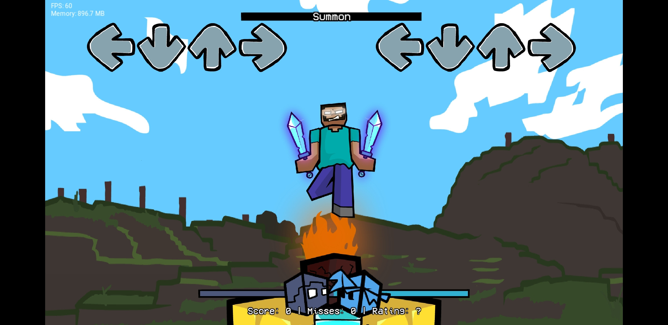 FNF Vs Herobrine Reborn | Psych Engine Port Mod for Friday Night Funkin ...