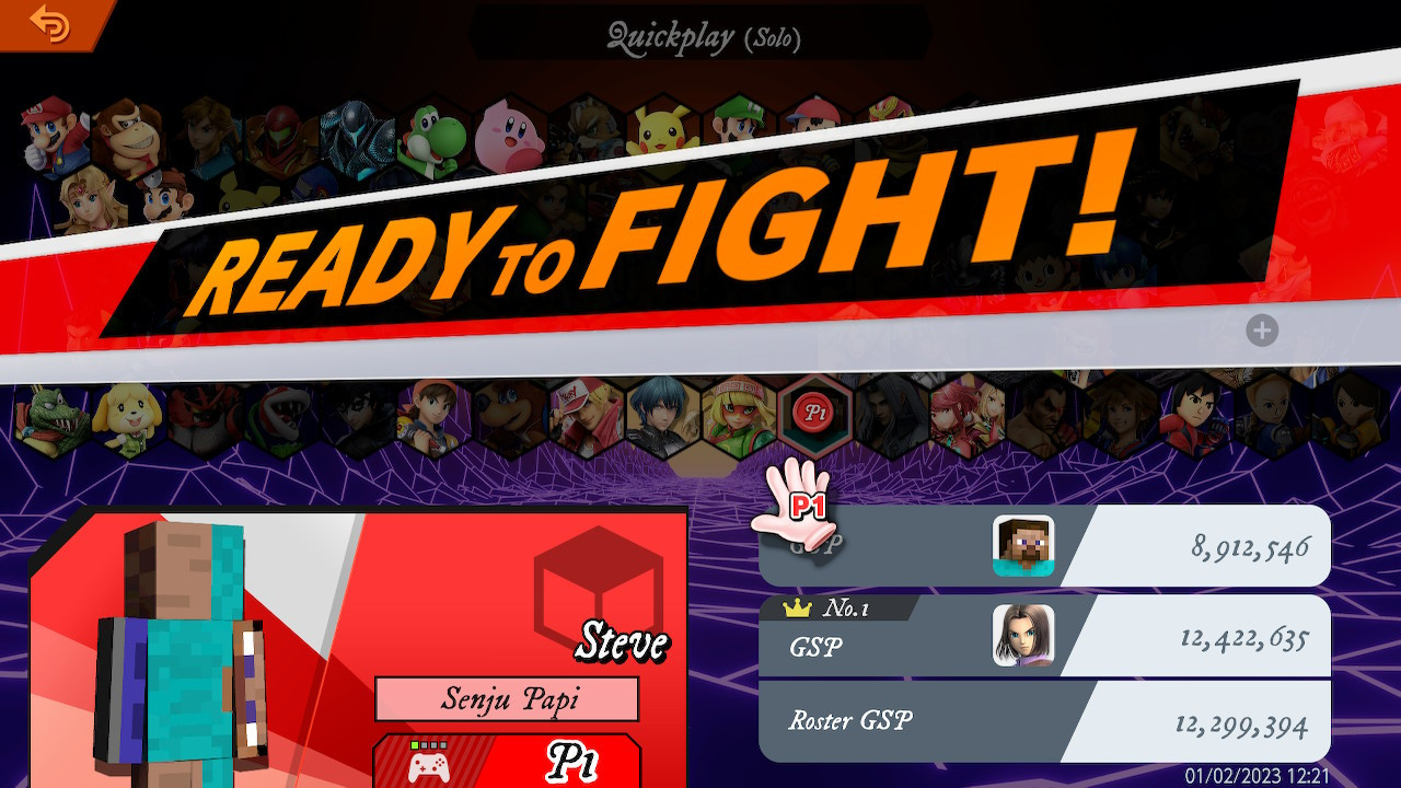 Sideways Steve Mod for Super Smash Bros. Ultimate | SSBU Mods