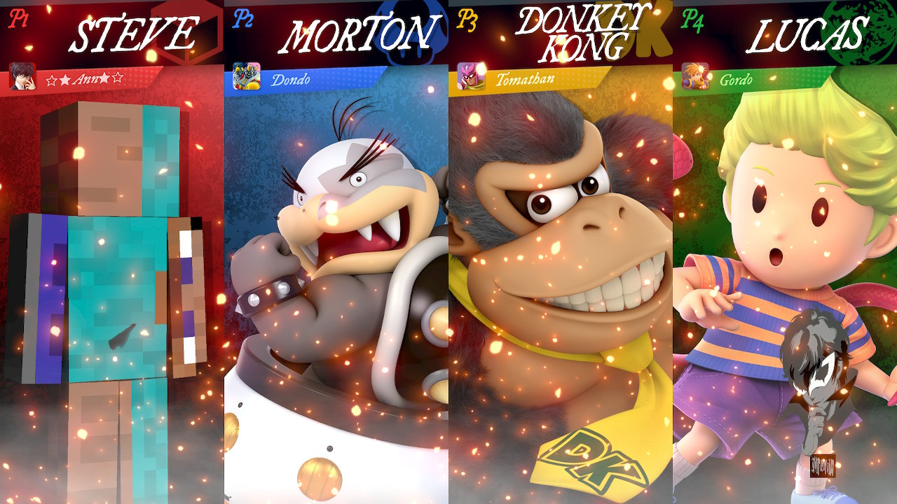 Sideways Steve [Super Smash Bros. Ultimate] [Mods]