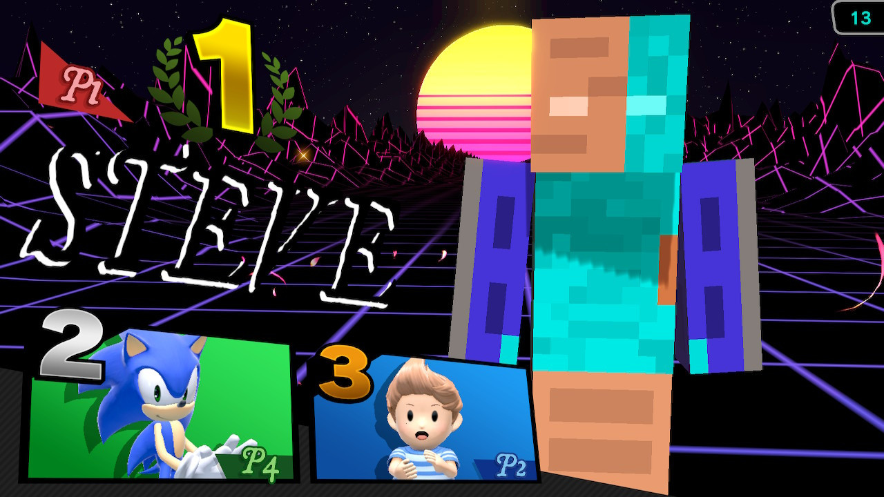 Sideways Steve Mod for Super Smash Bros. Ultimate | SSBU Mods