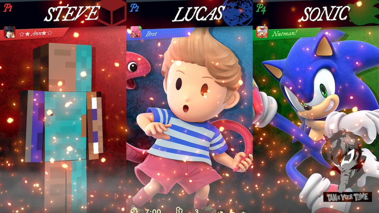 Sideways Steve [Super Smash Bros. Ultimate] [Mods]