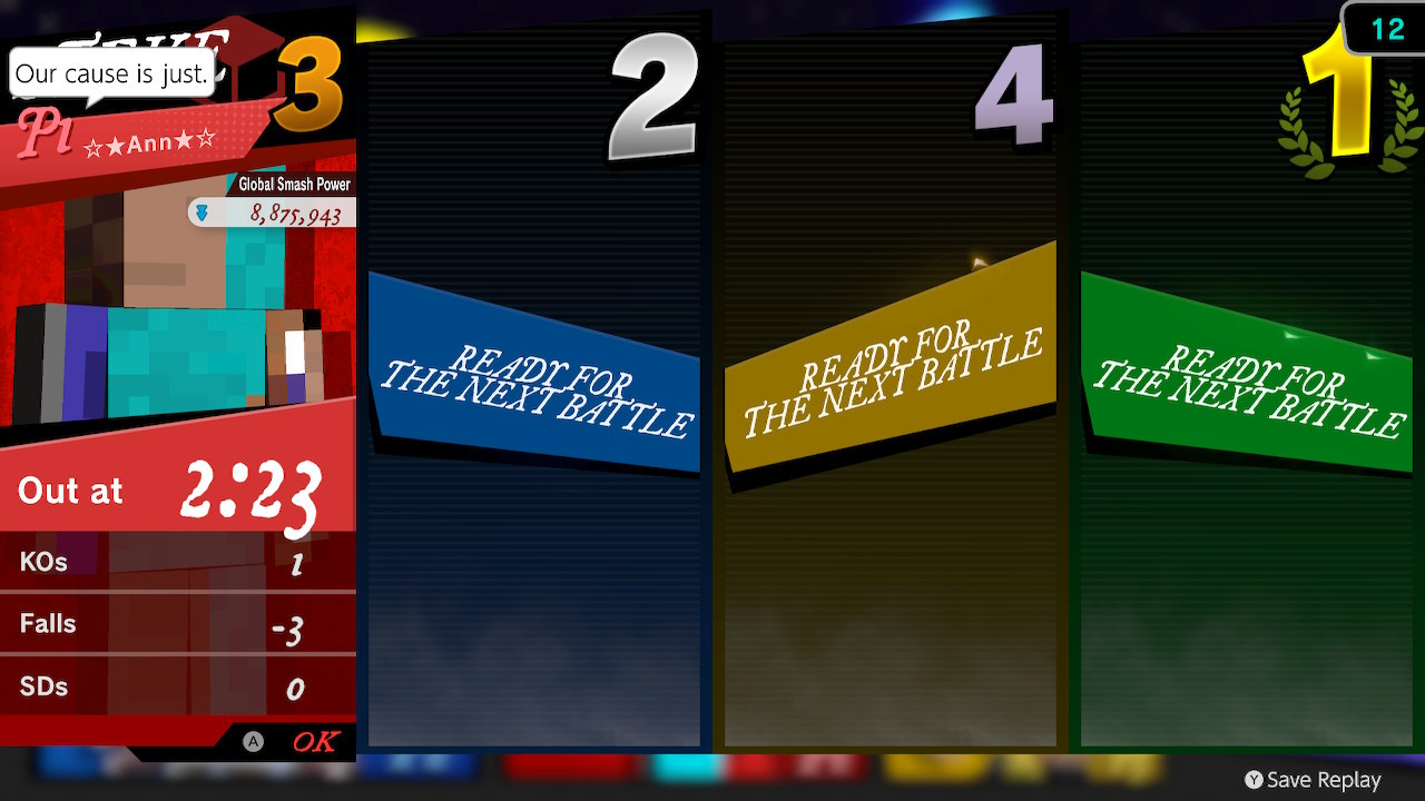 Sideways Steve [Super Smash Bros. Ultimate] [Mods]