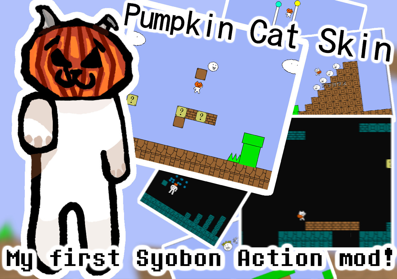 Pumpkin Cat Skin [Syobon Action] [Mods]