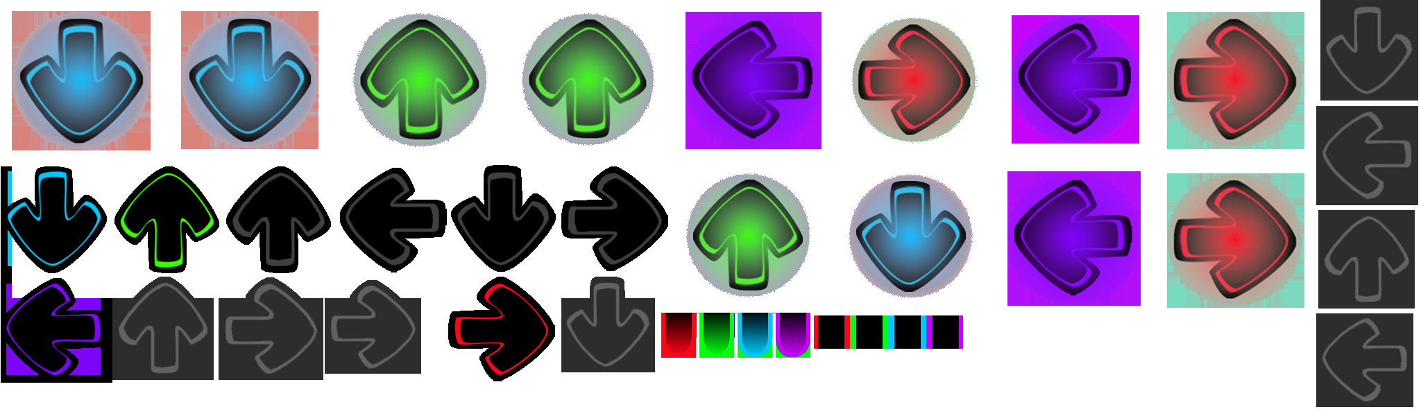 Dark mode notes! (psych only) Mod for Friday Night Funkin' | FNF Mods