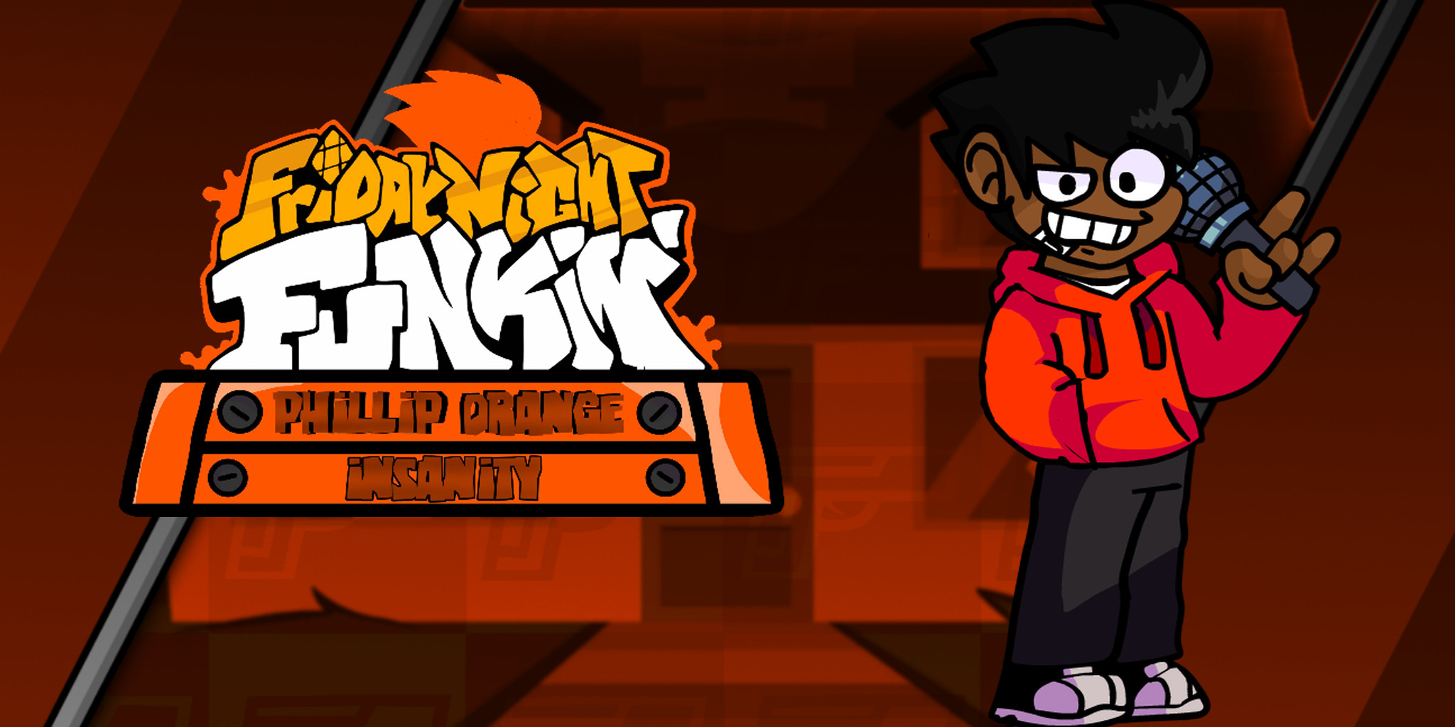 Vs Phillip Orange Insanity V2 Update Mod for Friday Night Funkin' | FNF ...
