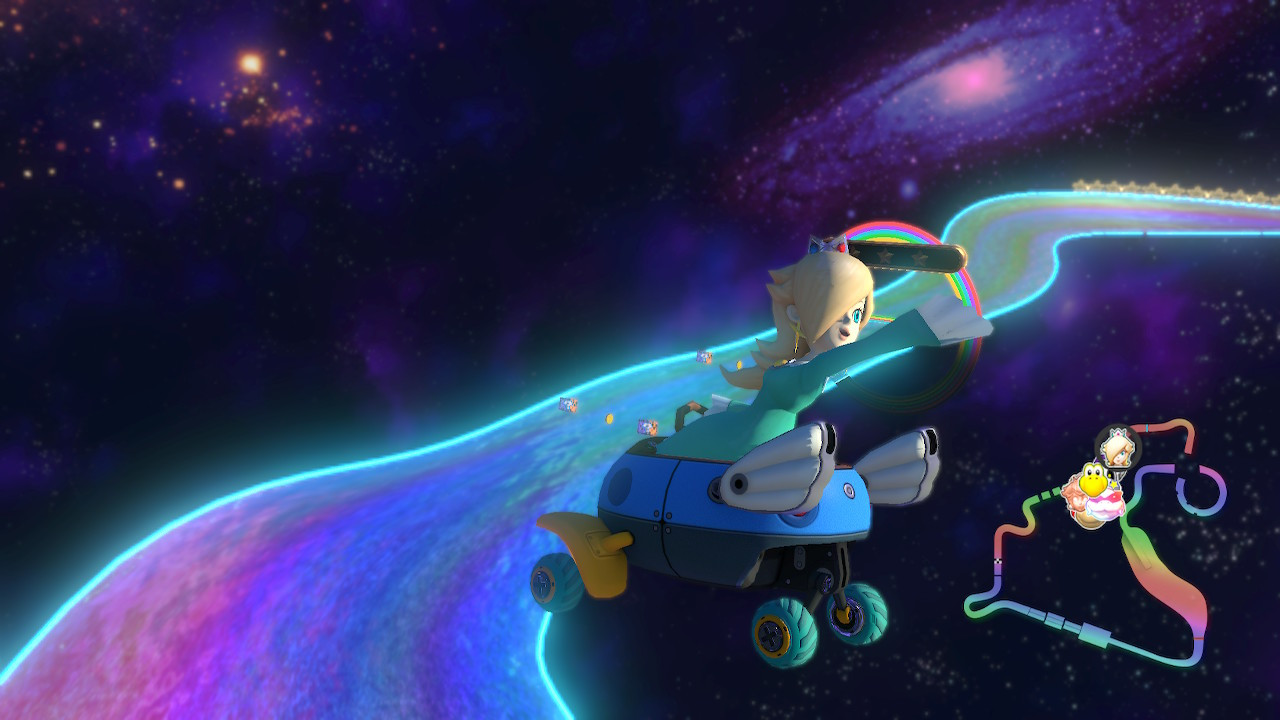 Booster Course Pass Rainbow Road Rainbow Minimaps Mod for Mario Kart 8 ...