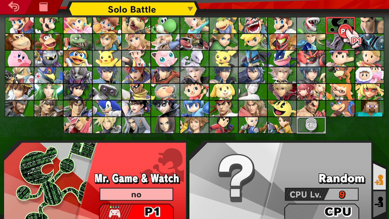 Matrix Game & Watch Mod for Super Smash Bros. Ultimate | SSBU Mods