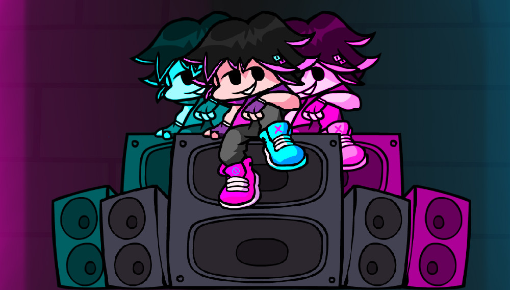 Neo Boy Girlfriend Skin Mod for Friday Night Funkin' | FNF Mods